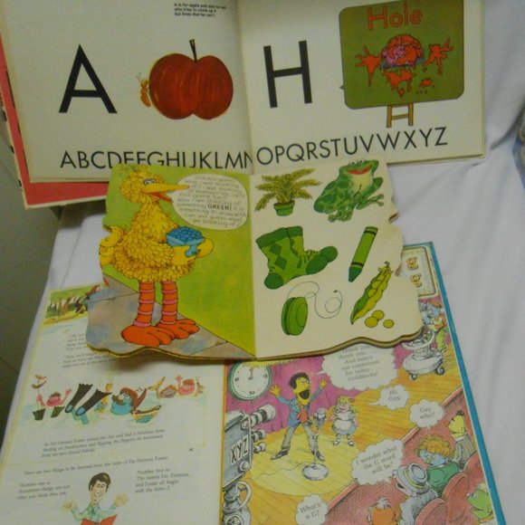 Sesame Street | Toys | Lot 3 Vintage Sesame Street Story Books Hc ...